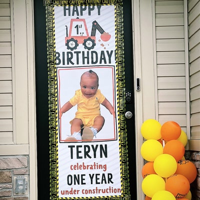 Construction Birthday Banner I'm Digging Being 3 for Tractor Birthday ...