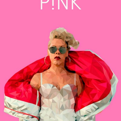 Pink Pop Music Singer Wall Decor Print Beautiful Trauma - Etsy