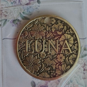 Brass Dog Tag, Personalized Brass Pet ID Tag, Custom Cat Tag, Unique ...