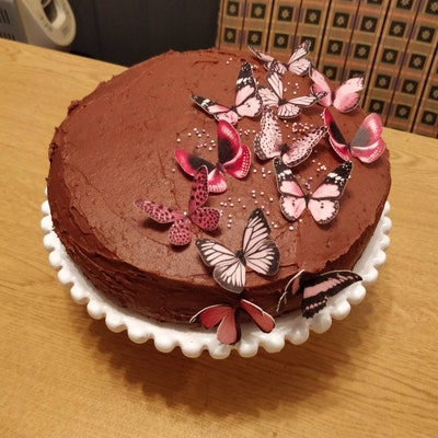 Cakeshop 12 X PRE-CUT Light Pink Butterfly Edible Cake Toppers BT069 - Etsy