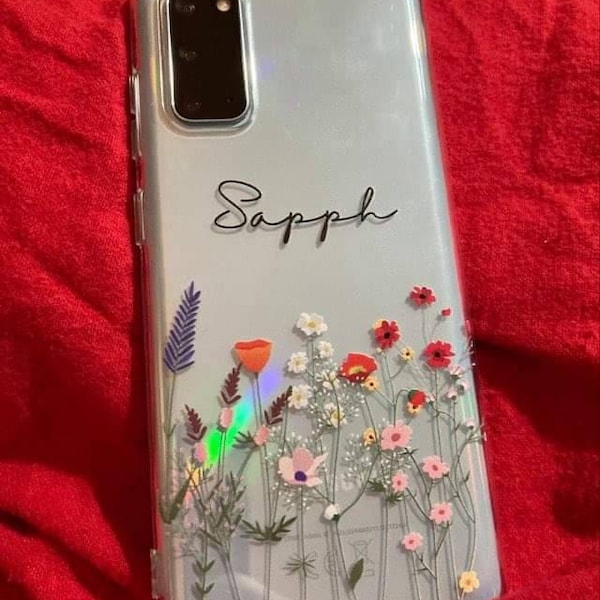 Personalised Phone Case for Samsung With Initials and Custom Name Soft ...