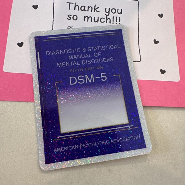 DSM Psychology Glitter Sticker, Psychiatry, Phd, Psyd, Psych Nurse Gift ...