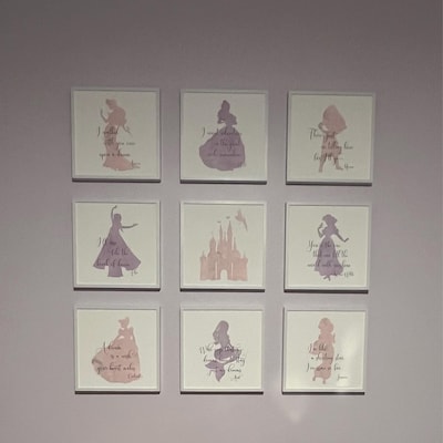 Princess, Princess Wall Art, Princess Nursery, Baby Shower, Princess ...