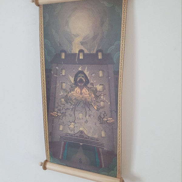 Majoras Mask Zelda Scroll Poster Print - Etsy