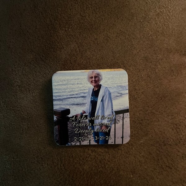 Memorial Magnets Favors Funeral in Loving Memory Loved One Gifts for ...