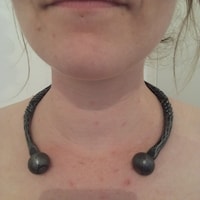 CELTIC TORC Hand Forged Iron Neck Ring Torques Torq Iron Age Pagan ...