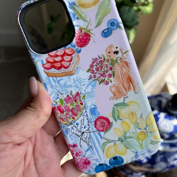 Beachy Sea Star Pattern Phone Case Coastal Tropical Case Cute & Preppy ...