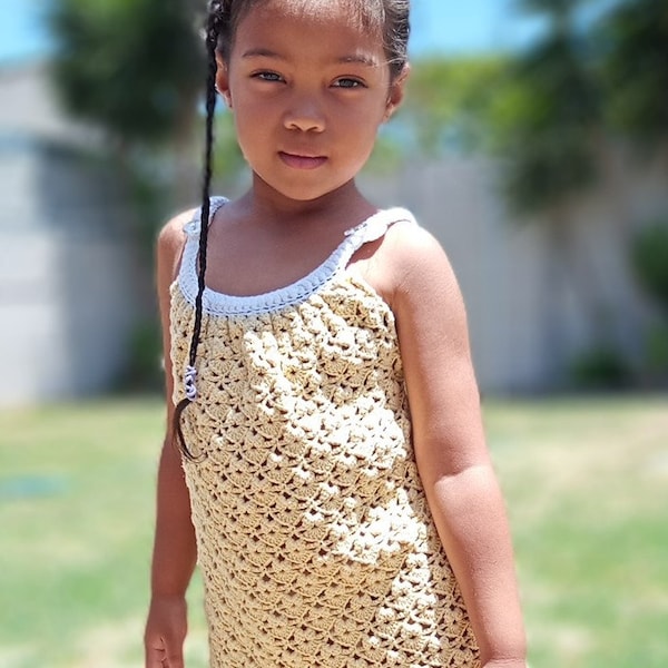 Crochet Dress PATTERN - Chantilly Lace Sundress (sizes up to 10 Years ...