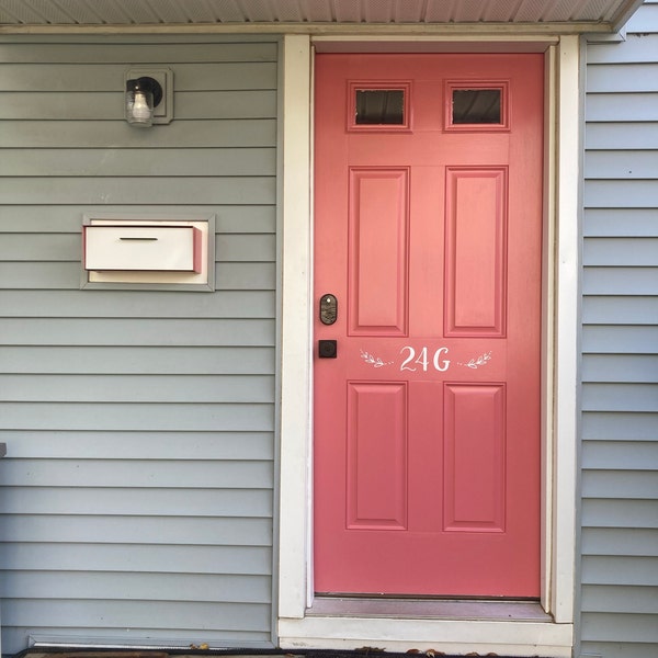 Home Address, Front Door, Front Door Decal, Home Address Decal, Address ...