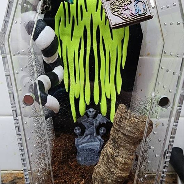 3D Printed Sandworm Jumping Spider Hide Platform - Etsy