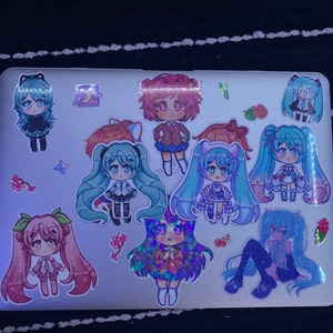 Vocaloid Rin and Len Holographic and Vinyl Stickers - Etsy