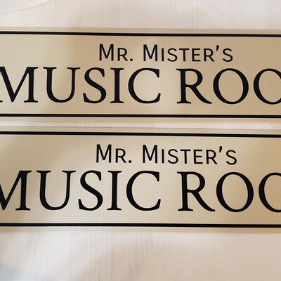 Music Room Sign, Music Note Decor, Gift for Musician, Singer Name Sign ...