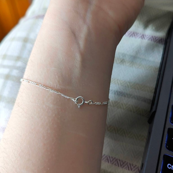 925 Sterling Silver Extender Safety Trace Chain , 2 X Bolt Ring Clasps ...