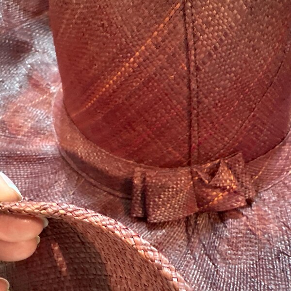 Hand Woven Madagascar Big Brim Raffia Sun Hat (59 Cm, Adjustable, Black ...