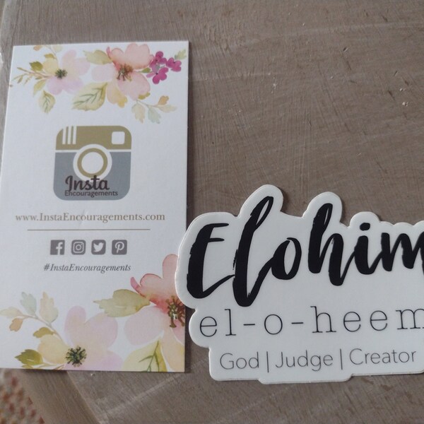 Names of God 3" Die Cut Sticker—jehovah Rapha - Etsy