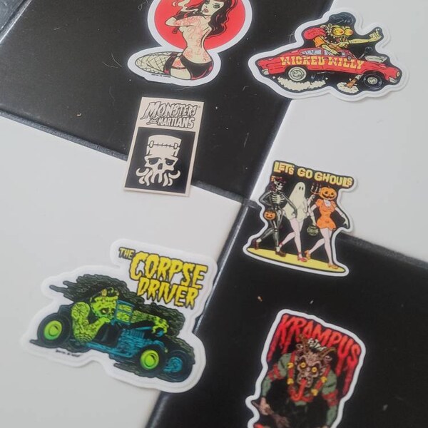 Dracula Vampire Vinyl Sticker, Horror Punk Decal, Psychobilly ...