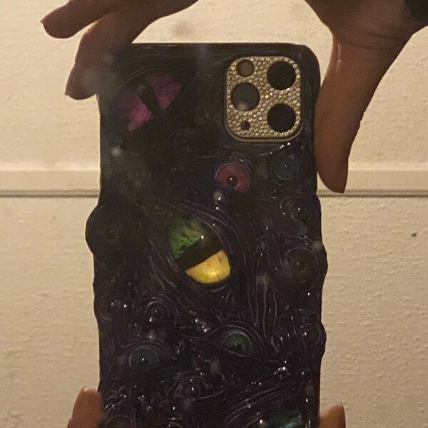 Gothic Decoden Phone Case,3d Horror Scary Goth iPhone Case,designer ...