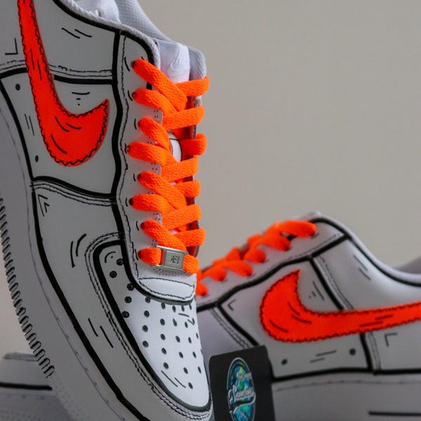 Nike Air Force 1 (AF1) "harley" (cartoon Drip Logo - Custom Creations ...