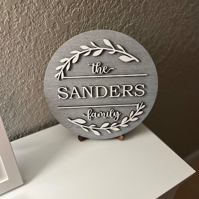 Family Sign Custom Laser Engraved Family Tree Sign - Etsy