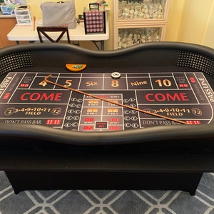 Off the Diamond Wall Craps Table With Folding Legs - Etsy