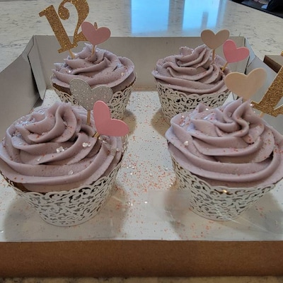 Number 12 Cupcake Toppers, Twelve Food Picks, 12th Birthday Decorations ...