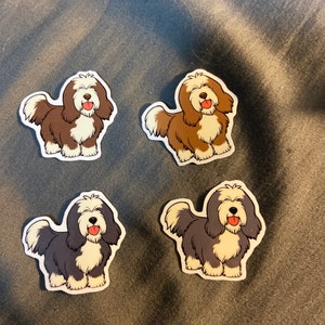 Mudi Sticker Chibi Puppy Dog Vinyl Hand Drawn - Etsy