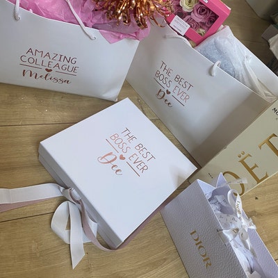 Custom Gift Bags Any Text Happy Birthday Gift Bag Personalised Gift ...