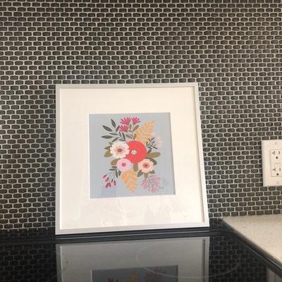 Scandinavian Flowers Wall Art Print Floral Wall Art - Etsy