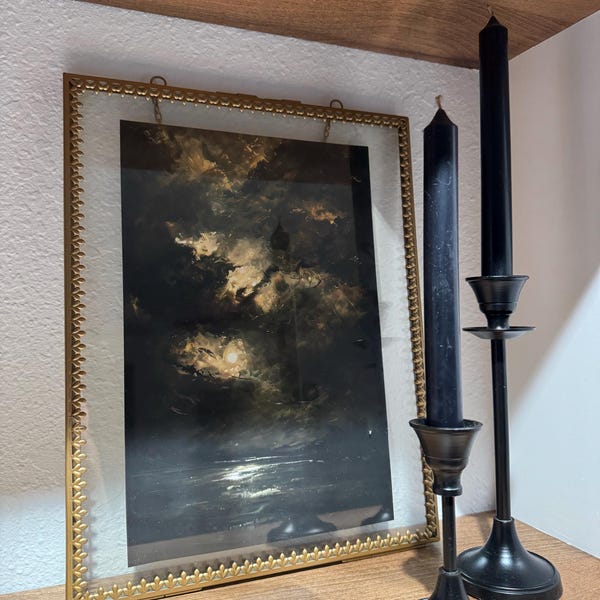 Druid in the Dark Forest: Vintage Poster, Dark Arts, Gothic Occult ...