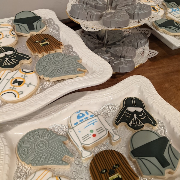 King of the Grill Cookies, Decorated Sugar Cookies, BBQ Cookies, Baby Q ...