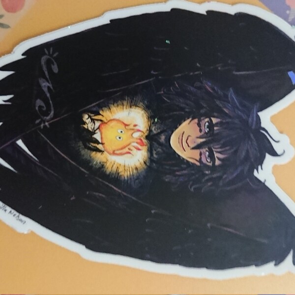 Howl and Calcifer - Vinyl Sticker, Howl Sticker, Best Friend Gift ...
