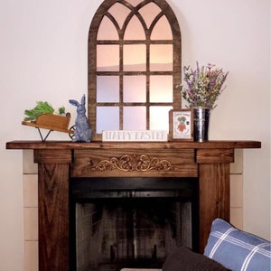Large Arched Window Frame 16x50 Wood Frame Heirloom Custom Piece ...