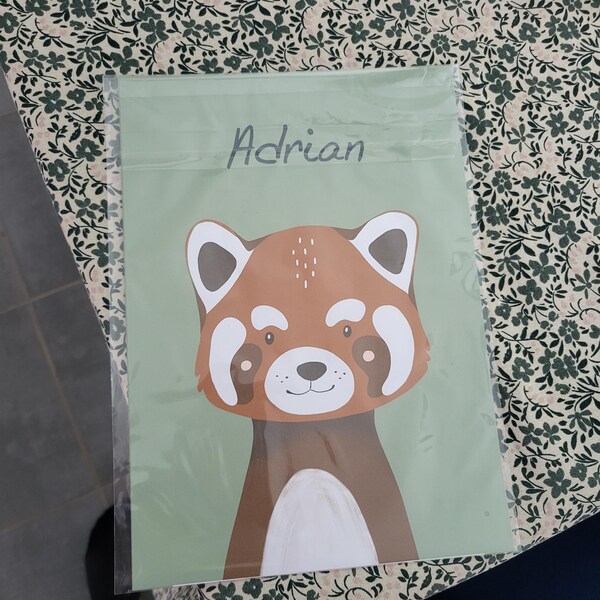 Baby Rabbit Kite Poster A4 (21x29.7cm) or 13x18cm Watercolor ...