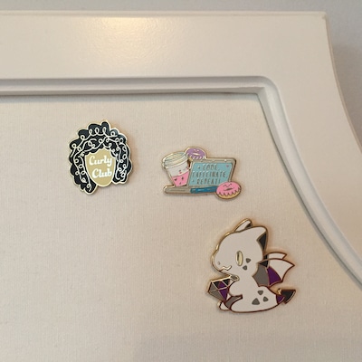Demi Pride Dragon Enamel Pin - Etsy