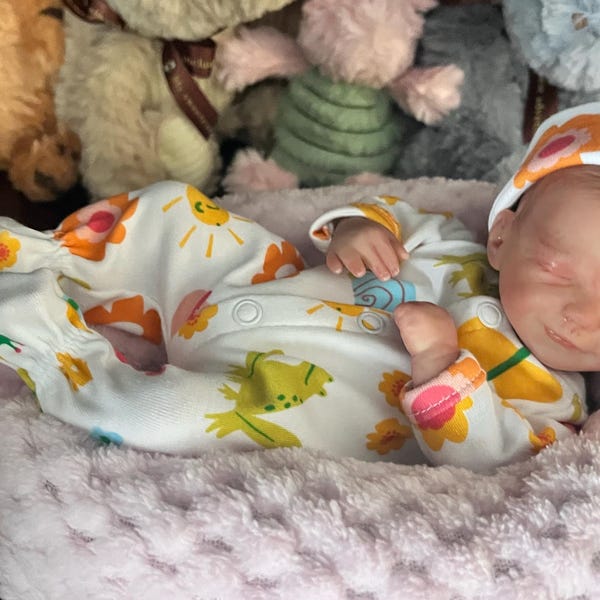 10-11" Custom Reborn Bodysuit Baby Doll Clothes 11" Miniature Bodysuit ...