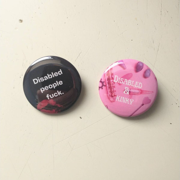 Disability Pinback Buttons - 1.5" - Etsy