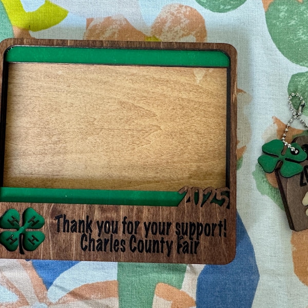 Personalized 4-H Fair Auction Thank You Plaque: Custom Engraved Wooden ...