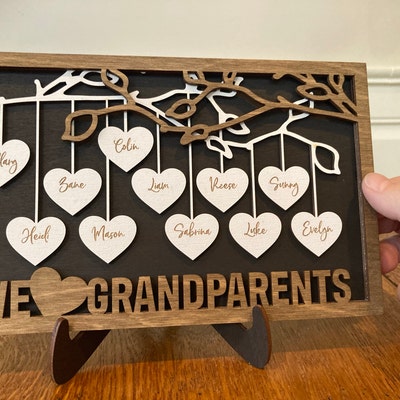 Personalized Family Tree / Great Gift for Grandma, Mom, Grandparent ...