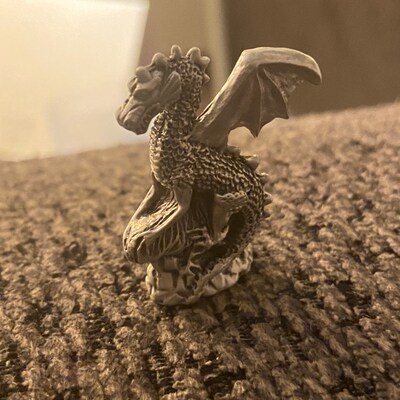 Hastings Pewter Lead Free Pewter Dragon Figurine Fine Pewter Mythical ...