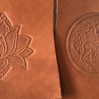 Leather Round Patch Tree Design 9 Cm - Etsy