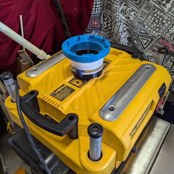 4" to 2-1/4" Shop Vacuum Adapter - Compatible With Dewalt DW735 Planer ...