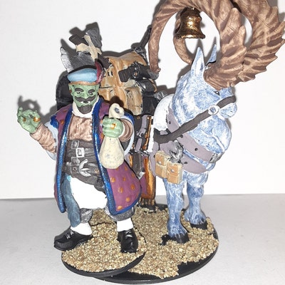 Half Orc Merchant W/ Goat Miniature, 3D Resin Printed, 28-32mm, Fantasy ...
