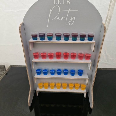 Table Top Personalised Party Shot Wall - Etsy UK