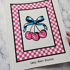 Neon Bones 8 X 10 Art Print Graphic Pink Illustration Punk Feminist ...