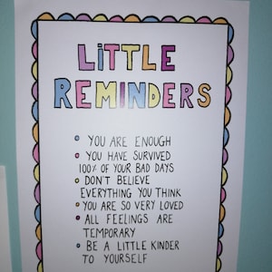 Little Reminders Coasters Mental Health Gift - Etsy