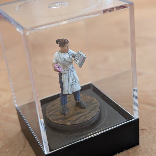 Acrylic Showcase Box for Display, 2 3/16" Tall X 1 3/16" Wide on Four ...