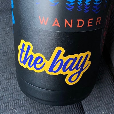 The Bay Die Cut Sticker Blue/yellow Bay Area SF Warriors Dubs Dub ...