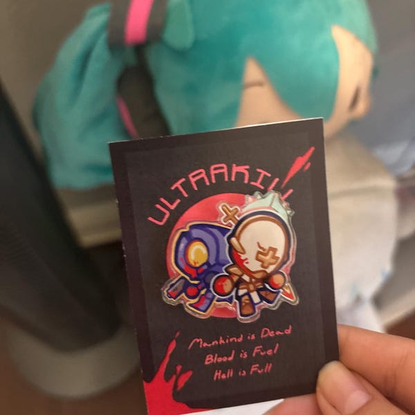 ULTRAKILL V1 and Gabriel Acrylic Pin, Ultrakill Charm, Backpack Decor ...