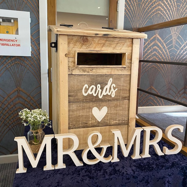 Handmade Rustic Letterbox for Weddings- CUSTOMISABLE | Wedding ...