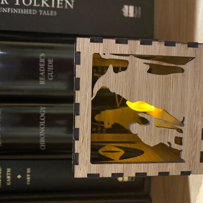 Lord of the Rings Wooden Light Box LOTR Character Shadow Display ...